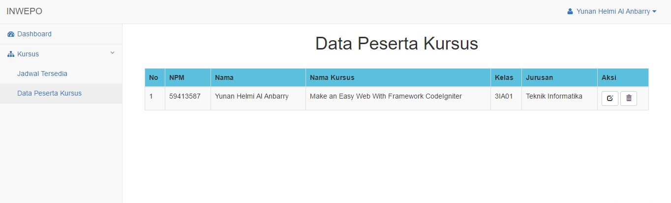 Tutorial Membuat Web Pendaftaran Kursus Menggunakan Codeigniter: Function Tambah Data Peserta ...