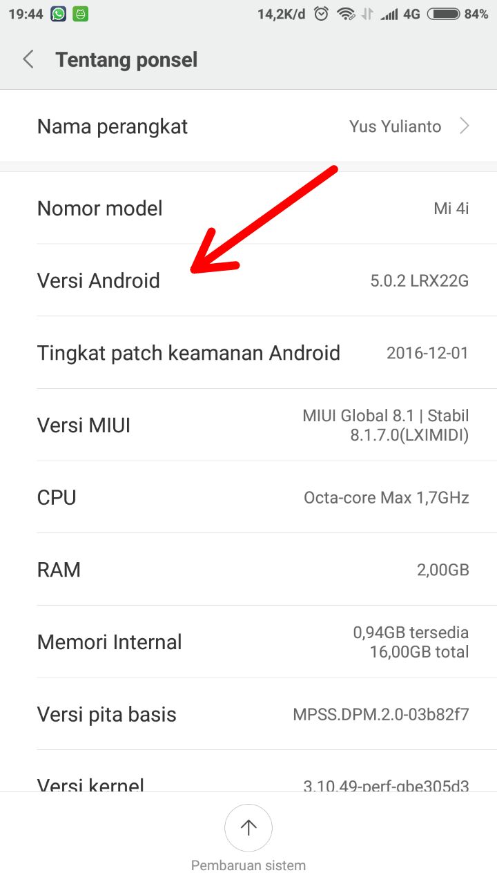 Cara Mengetahui Versi Android Yang Digunakan Inwepo