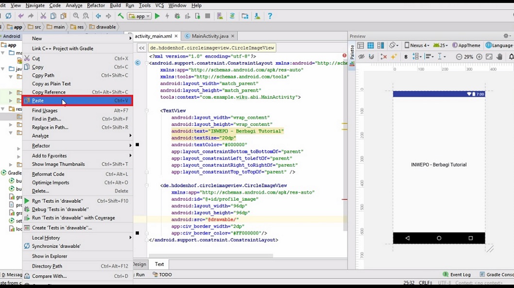 Cara Membuat Circle Image View di Android Studio - Inwepo