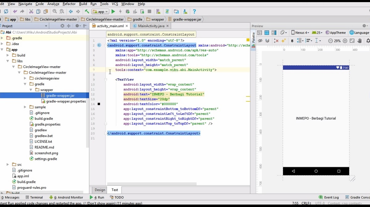 Cara Membuat Circle Image View di Android Studio - Inwepo