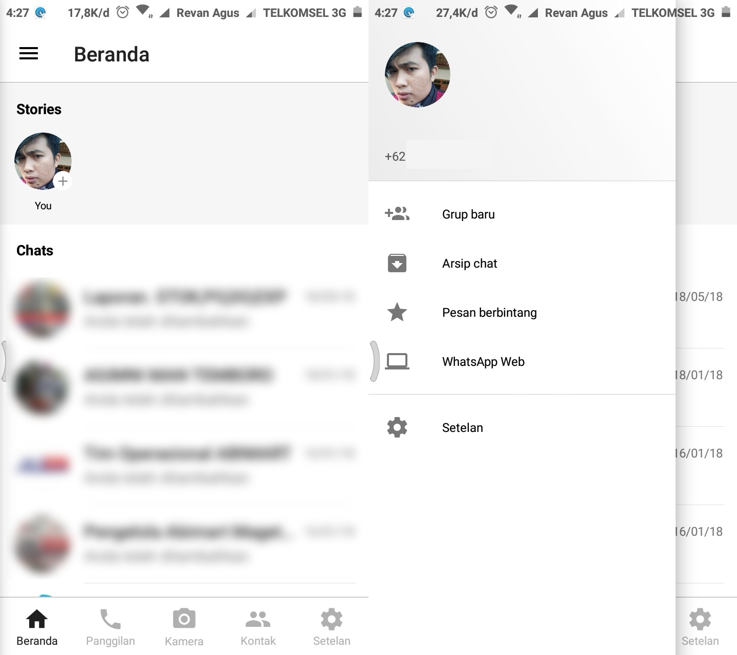 Cara Mengubah Tampilan WhatsApp Android Jadi iPhone X - Inwepo