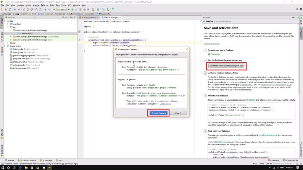 Cara Menghubungkan Android Studio Dengan Firebase Realtime Database Inwepo Cara Menghubungkan Android Studio Dengan Firebase Realtime Database Inwepo
