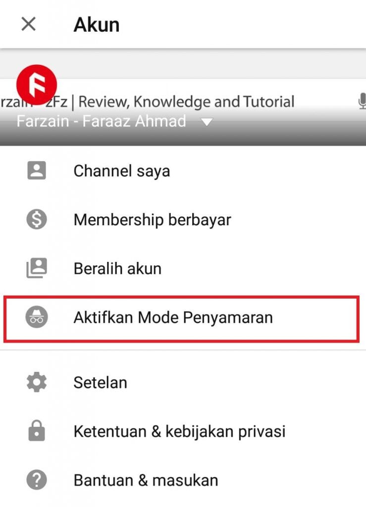 Cara Menggunakan Mode Penyamaran di YouTube (Android & iOS) - Inwepo