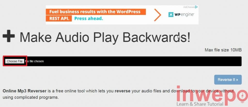 Cara Reverse Audio Secara Online - Inwepo