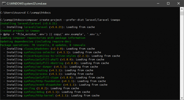 Cara Install Laravel Menggunakan Composer Inwepo Cara Install Laravel Menggunakan Composer Inwepo