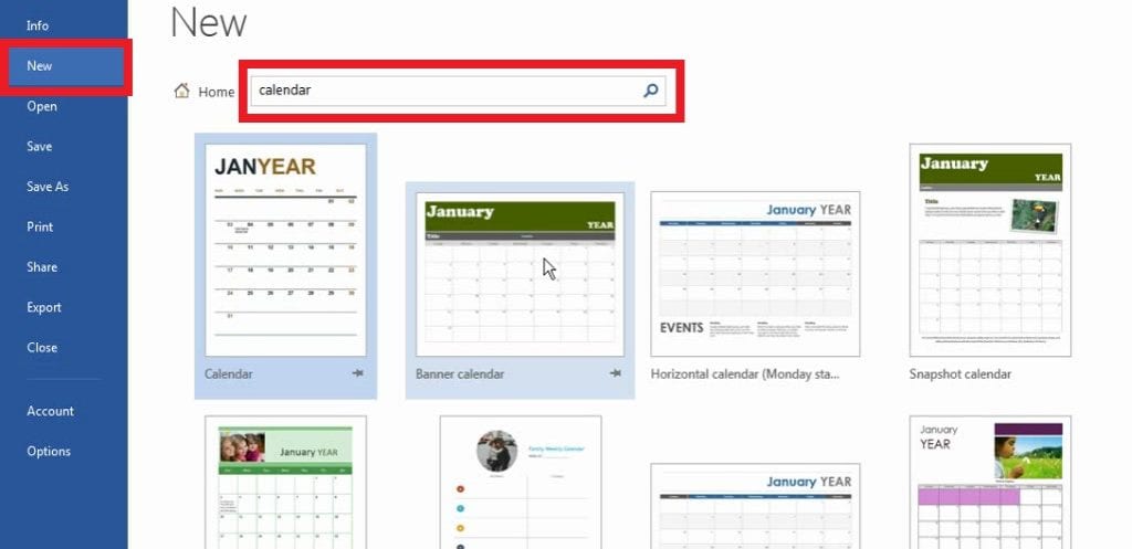 Cara Membuat Kalender di Microsoft Word 2013 - Inwepo