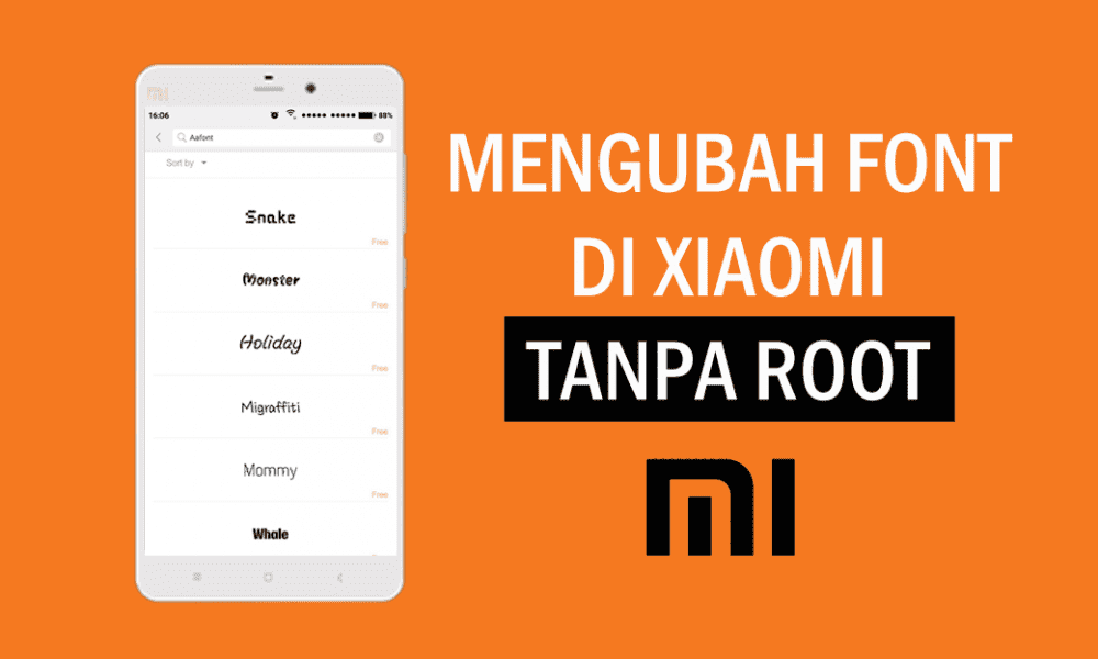 Cara Mudah Mengganti Font Xiaomi Dengan MIUI Custom Font Inwepo