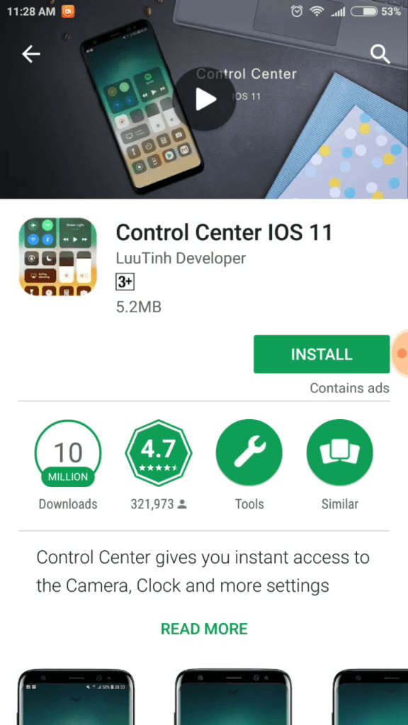 Cara Memasang Control Center iPhone di Android Inwepo