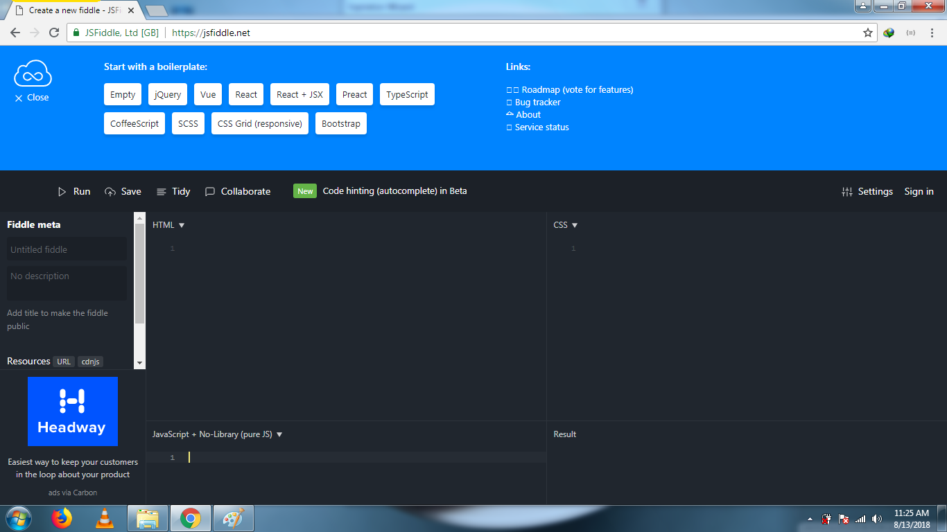 Cara Belajar Coding Web secara Online via JSFiddle Inwepo