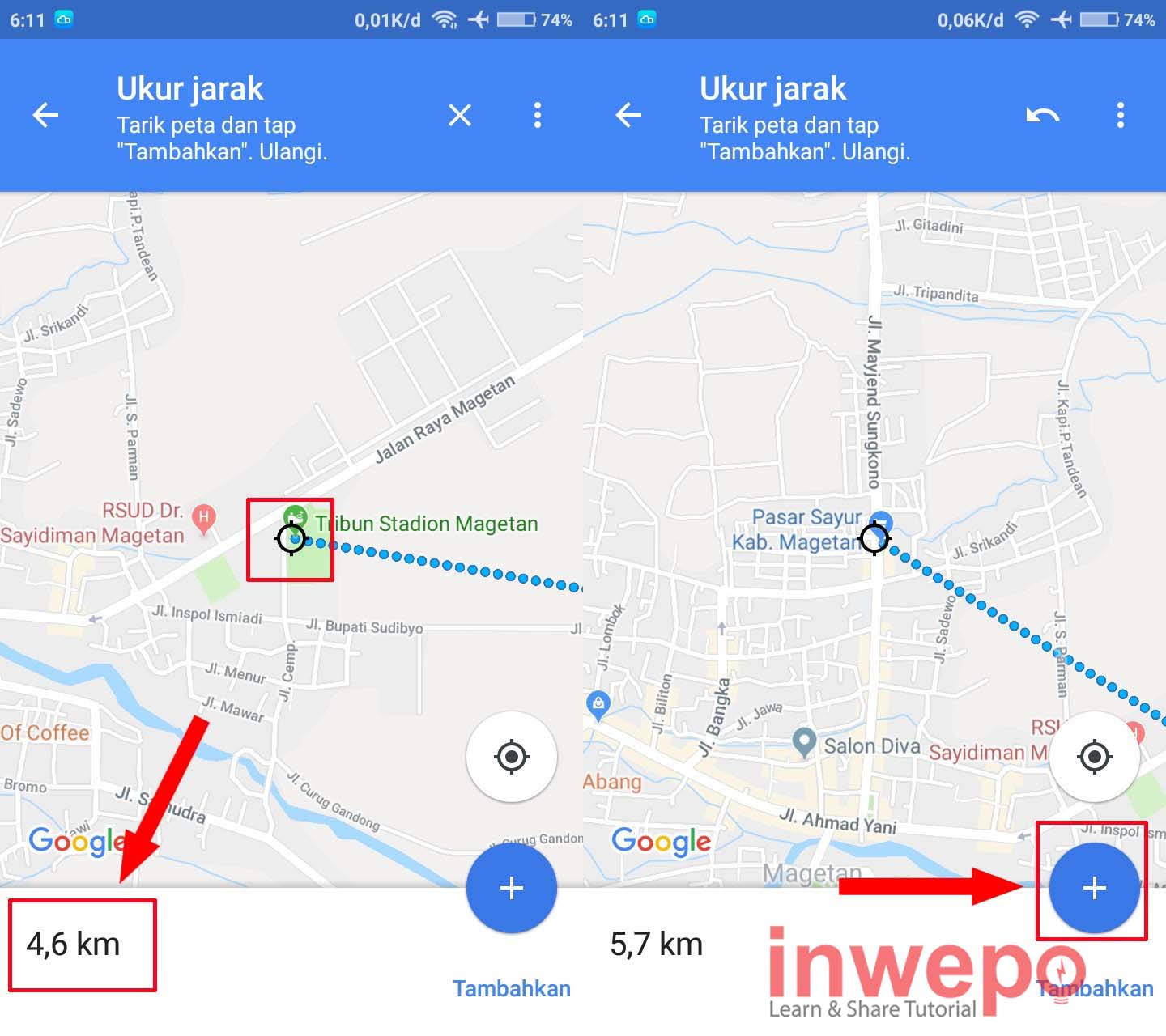 Cara Mengukur Jarak Dengan Google Maps di Android - Inwepo