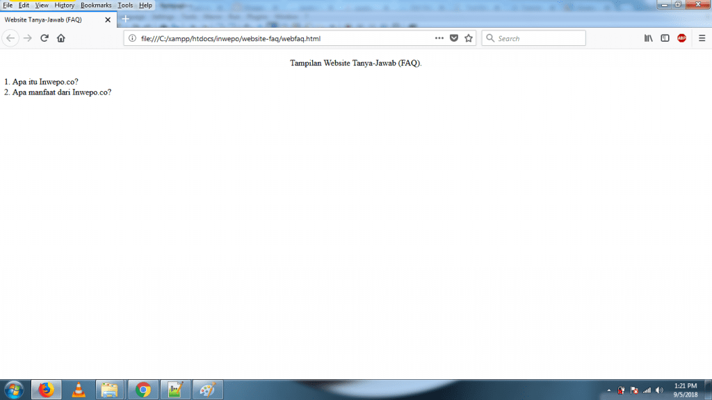 Cara Membuat Tampilan Website Tanya Jawab (FAQ) dengan JQuery - Inwepo
