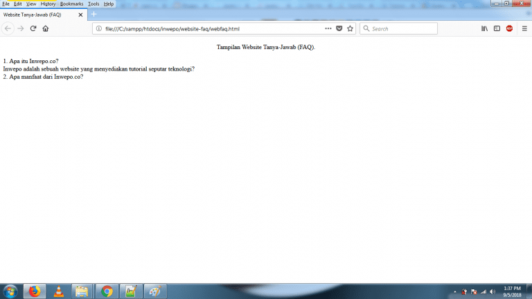 Cara Membuat Tampilan Website Tanya Jawab (FAQ) dengan JQuery Inwepo