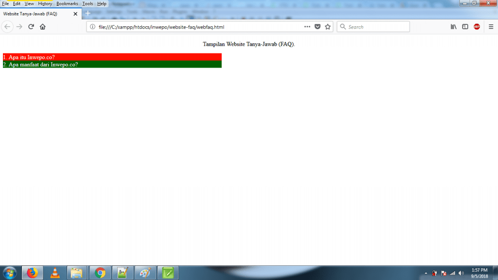 Cara Membuat Tampilan Website Tanya Jawab (FAQ) dengan JQuery - Inwepo