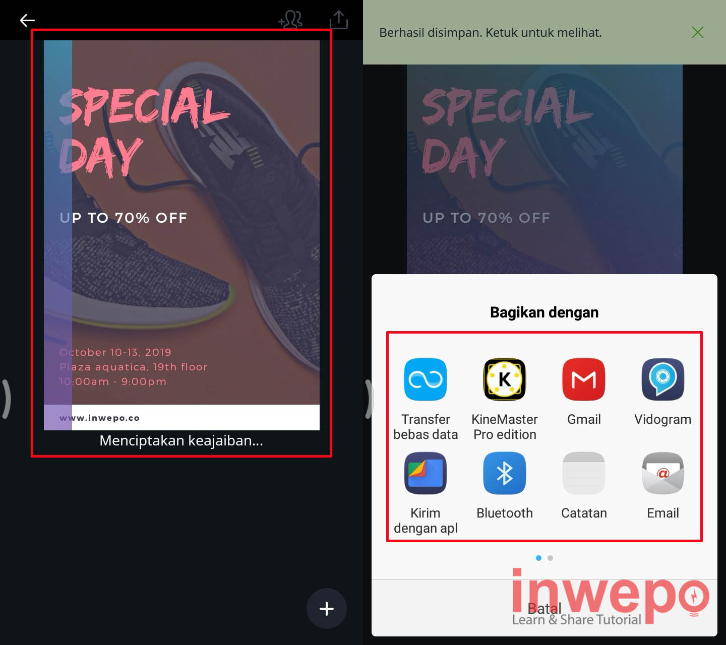 Cara Mudah Membuat Poster di Android - Inwepo