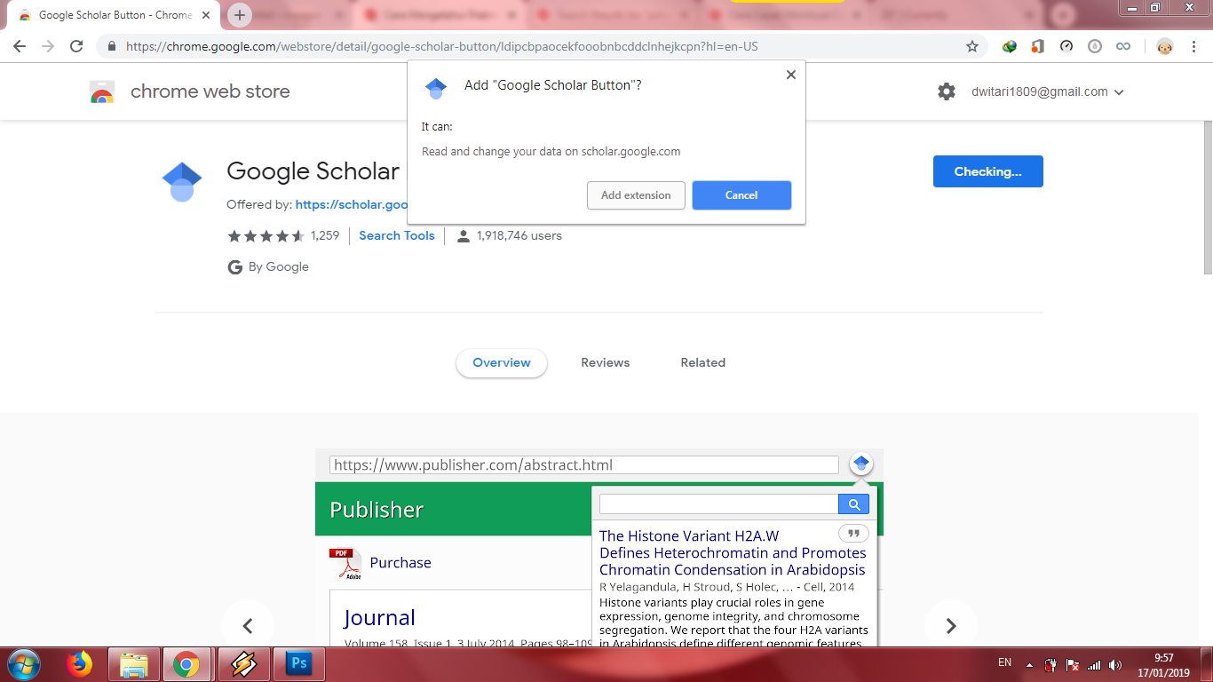 Cara Memasang Google Scholar di Google Chrome - Inwepo