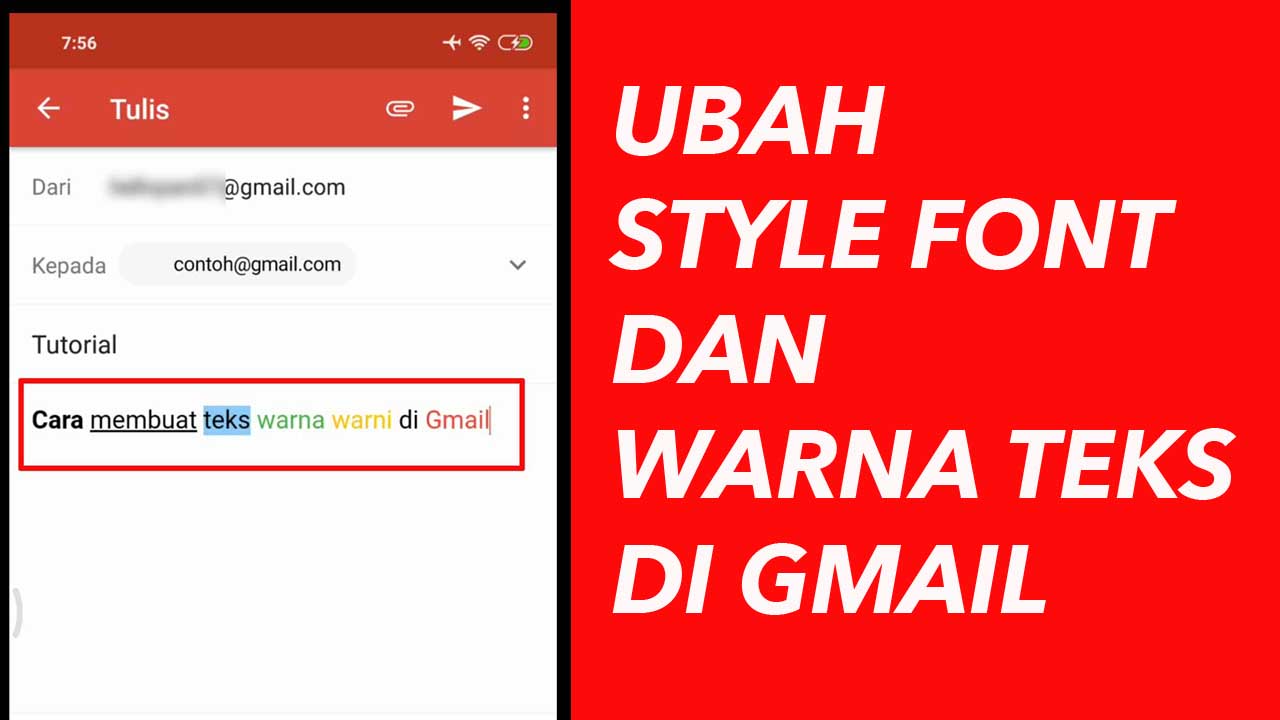 Cara Mengubah Warna Teks di Gmail Android Inwepo
