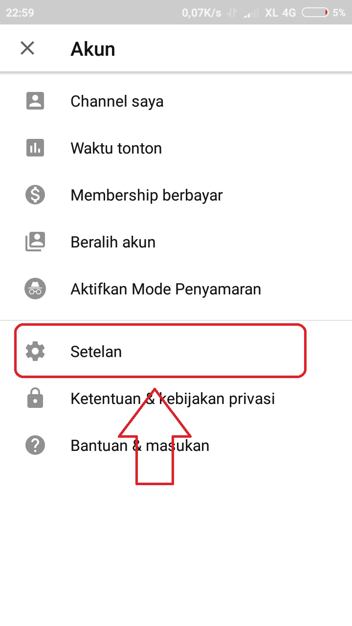 Cara Mengaktifkan Mode Terbatas di Youtube Android Inwepo