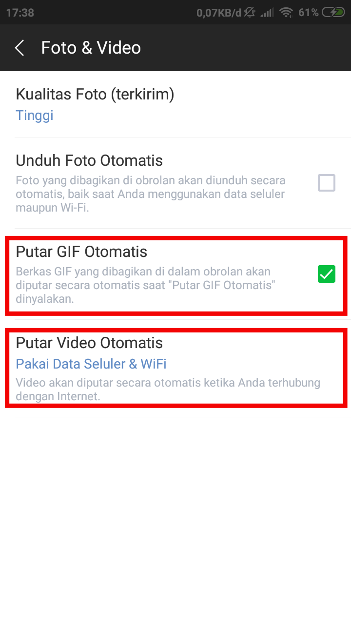 Cara Mematikan Fitur Putar Video Otomatis di LINE - Inwepo