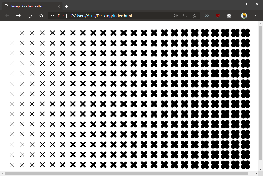 Cara Membuat Gradient Pattern dengan Javascript - Inwepo