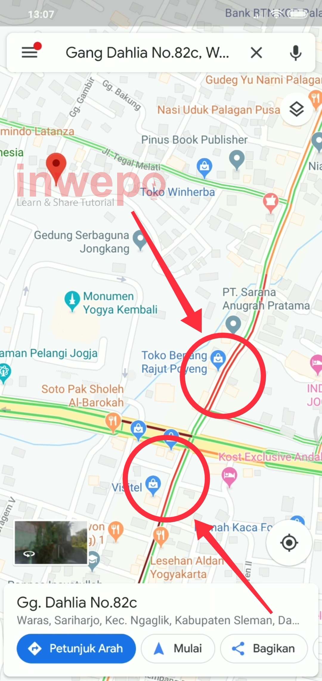 Cara Cek Kemacetan Lalu Lintas dengan Google Maps Android - Inwepo