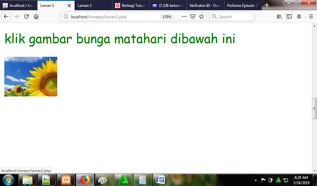 Cara Menampilkan Link Tulisan dan Link Gambar dengan HTML - Inwepo