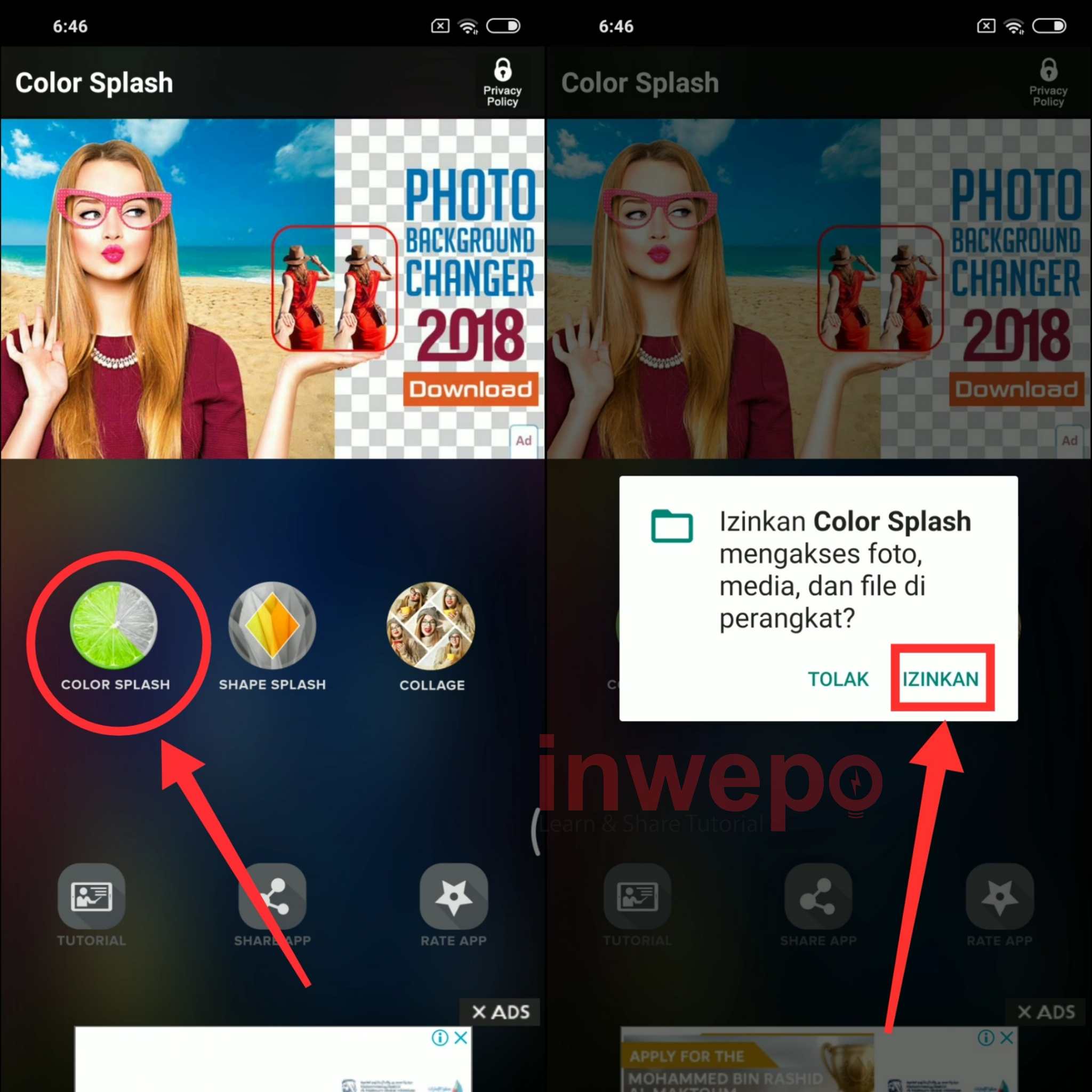 Cara Membuat Efek Color Splash pada Foto di Android - Inwepo