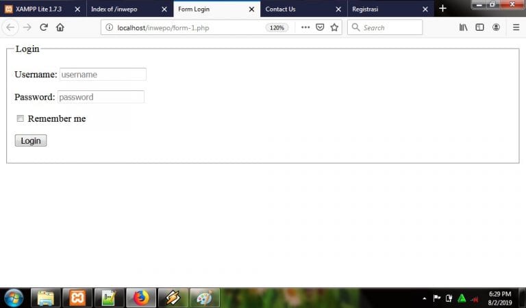 Cara Membuat Form Login dan Register dengan HTML - Inwepo