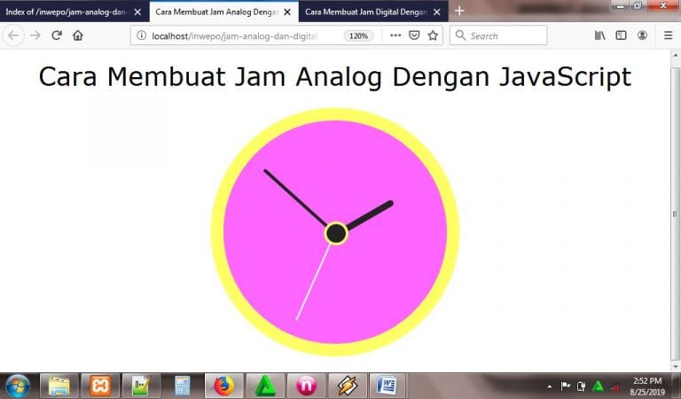 Cara Membuat Jam Analog dengan JavaScript - Inwepo