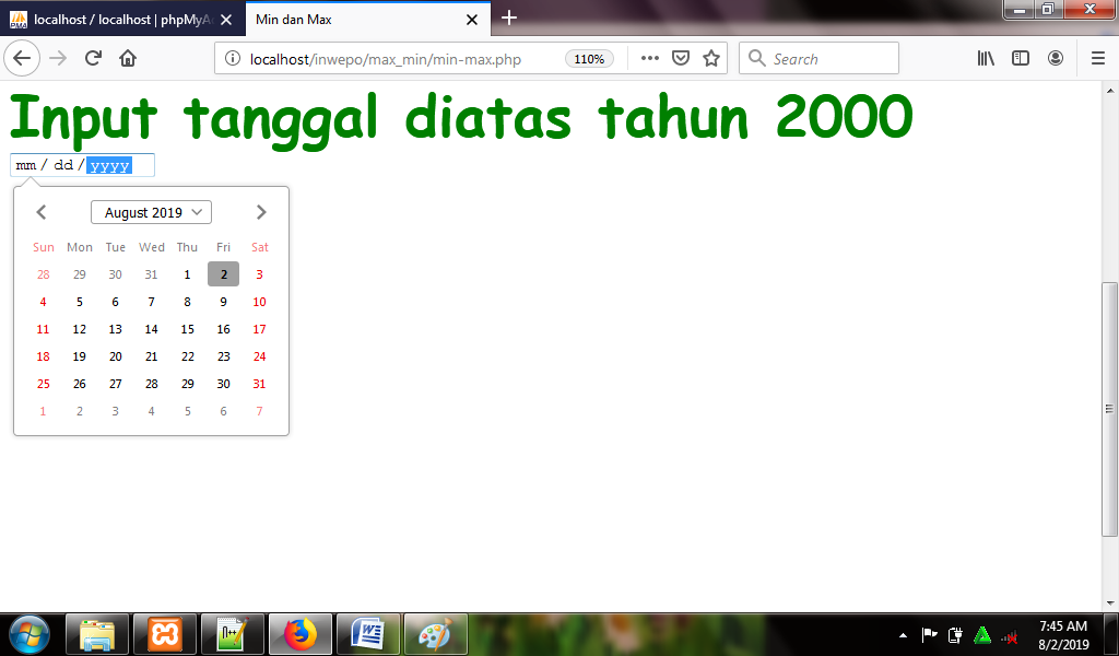 Cara Membatasi Nilai Input Min dan Max di HTML Inwepo