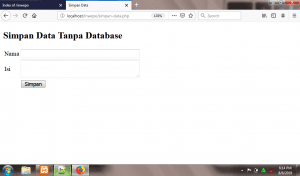 Cara Menyimpan Data dengan PHP Tanpa Menggunakan Database - Inwepo