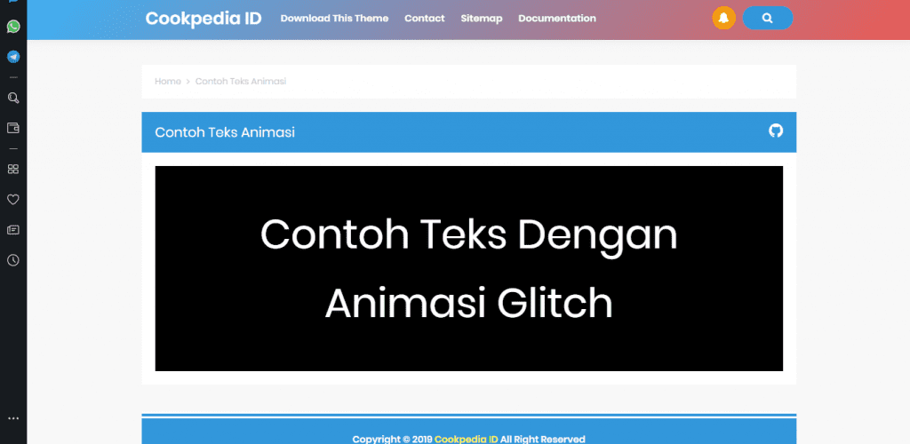 Cara Membuat Teks Animasi Glitch dengan CSS di Blogger - Inwepo