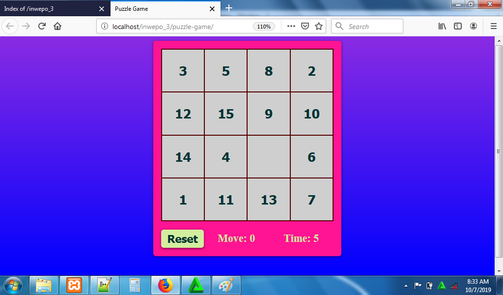 Cara Membuat Game Puzzle Angka dengan HTML, CSS dan JavaScript - Inwepo