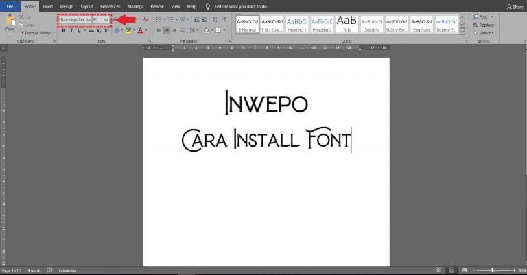 Cara Menginstall Font Baru di Laptop / PC Windows - Inwepo
