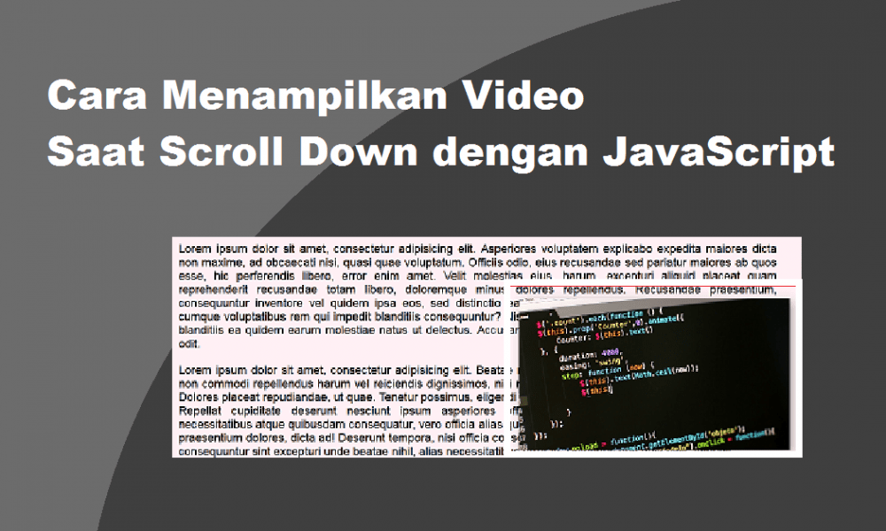 Cara Menampilkan Floating Video dengan JavaScript - Inwepo
