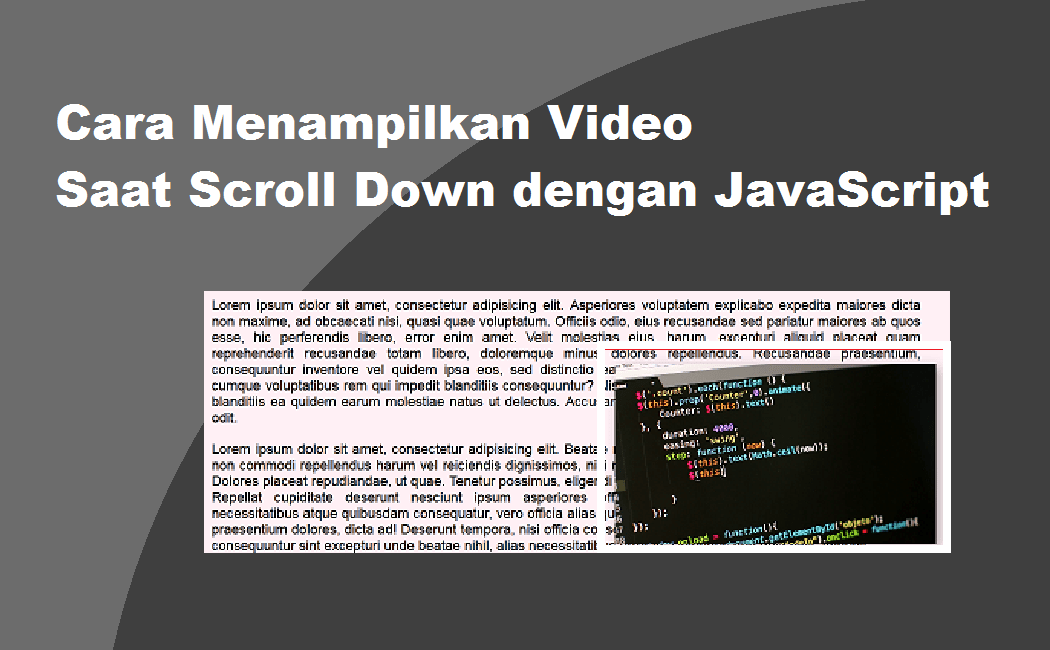 Cara Menampilkan Floating Video dengan JavaScript - Inwepo