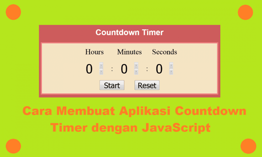 Cara Membuat Aplikasi Countdown Timer dengan JavaScript Inwepo