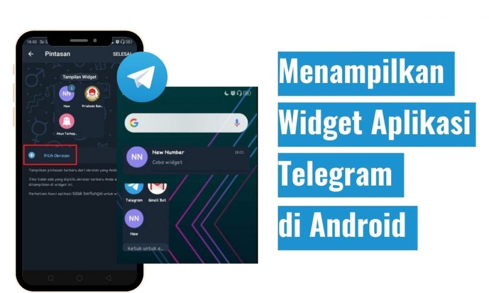 Cara Menampilkan Widget Aplikasi Telegram di Android - Inwepo