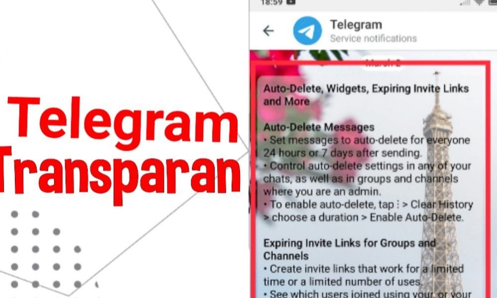 Cara Membuat Bubble Chat Telegram Menjadi Transparan Inwepo