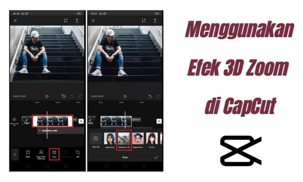 Cara Menggunakan Efek 3D Zoom di CapCut Inwepo