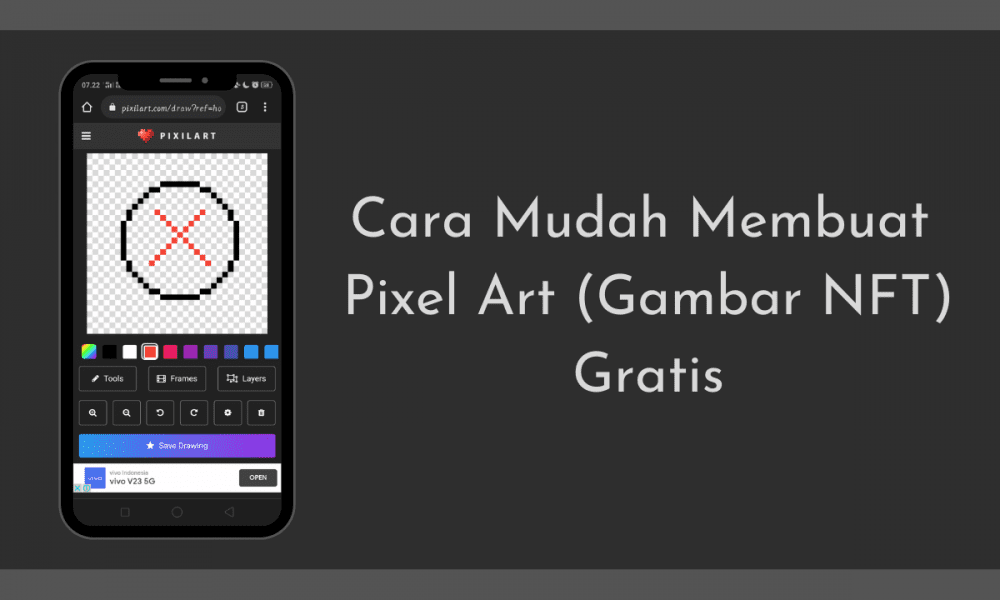 Cara Mudah Membuat Pixel Art (Gambar NFT) Gratis - Inwepo