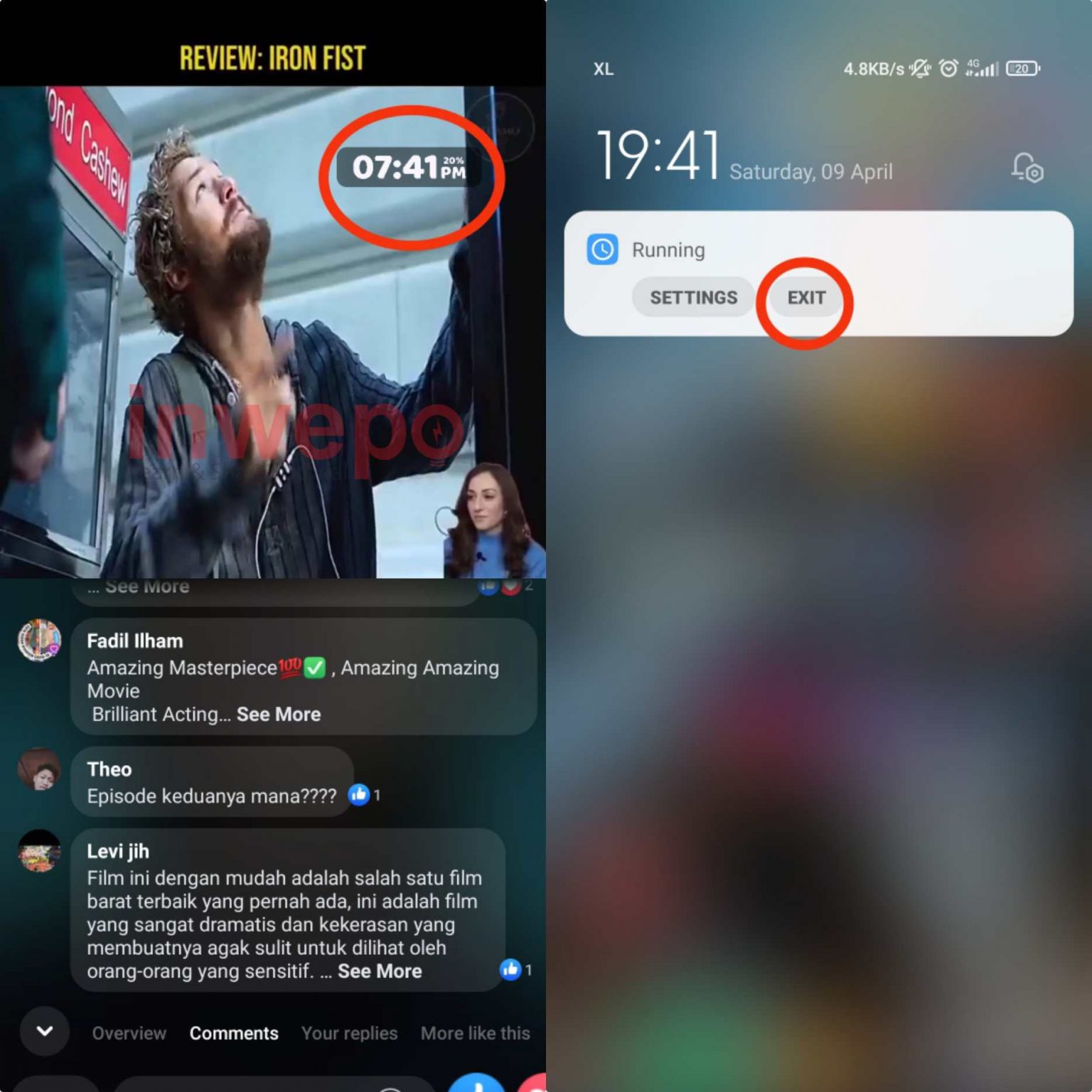 Cara Menambahkan Floating Clock di Android - Inwepo