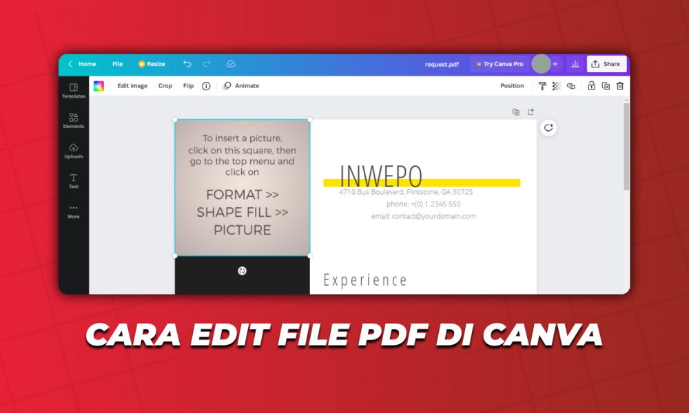 Cara Mudah Edit File Pdf di Canva Inwepo