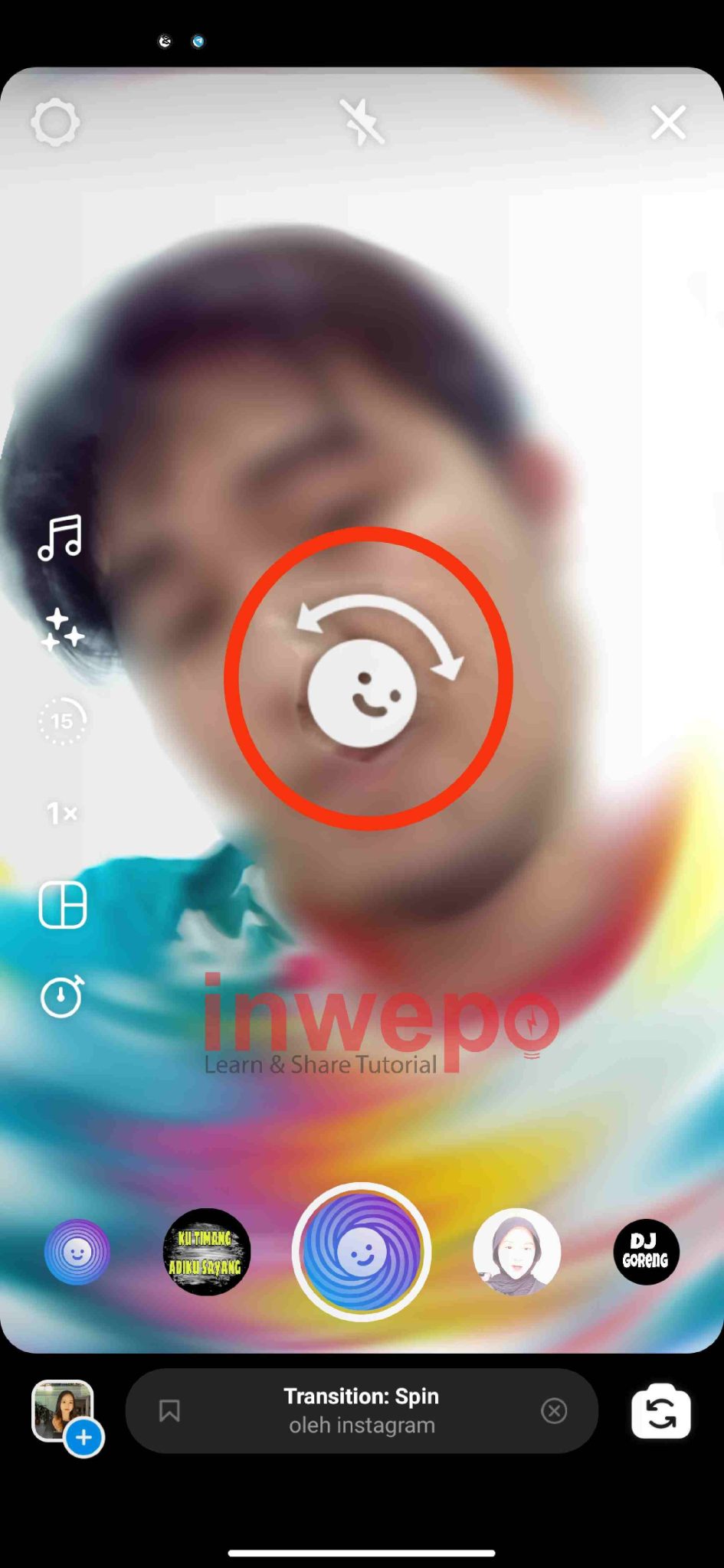 Cara Menggunakan Efek Transisi di Reels Instagram - Inwepo
