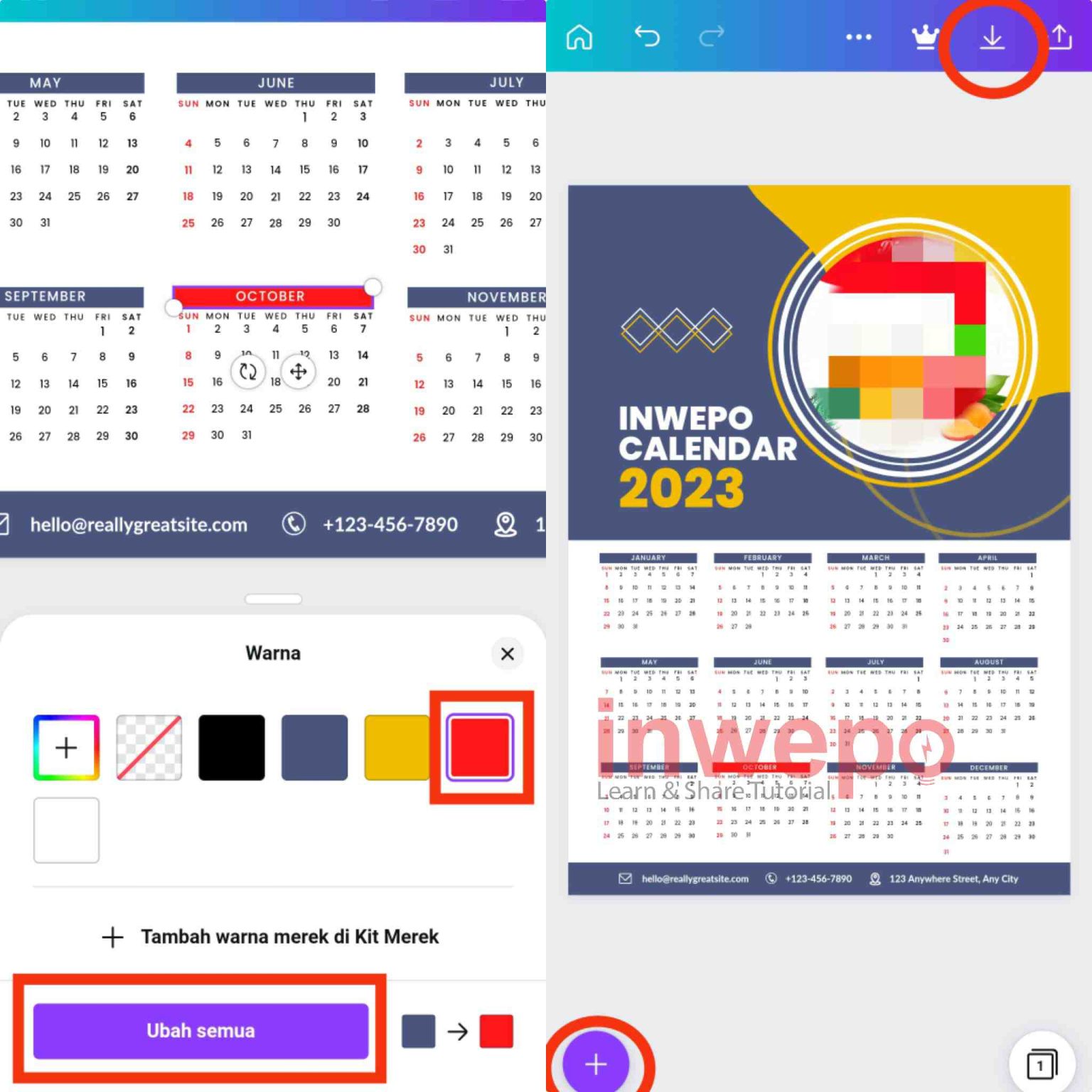 Cara Buat Kalender Custom Sendiri Dengan Canva Inwepo