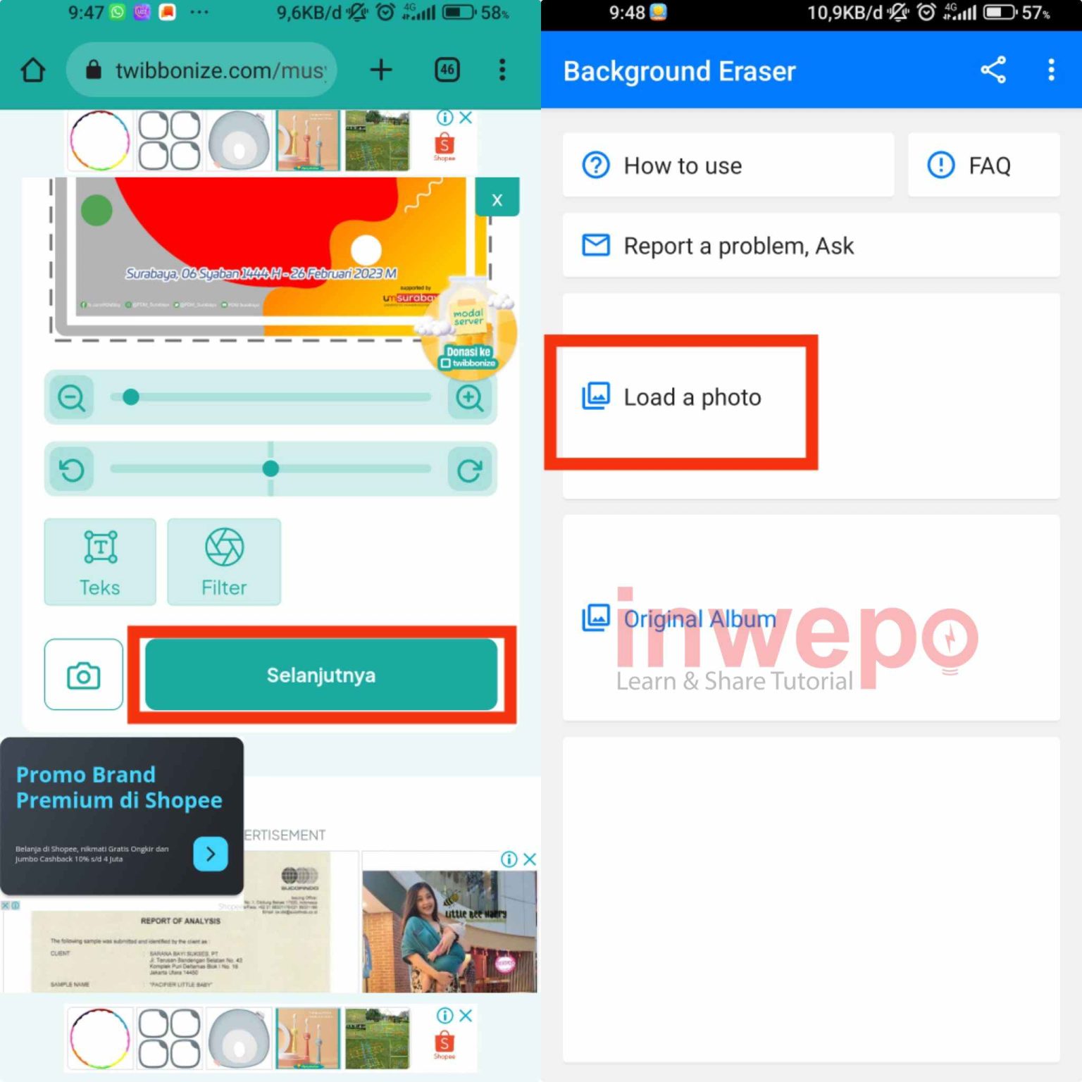 Cara Membuat Twibbon Video di Android - Inwepo