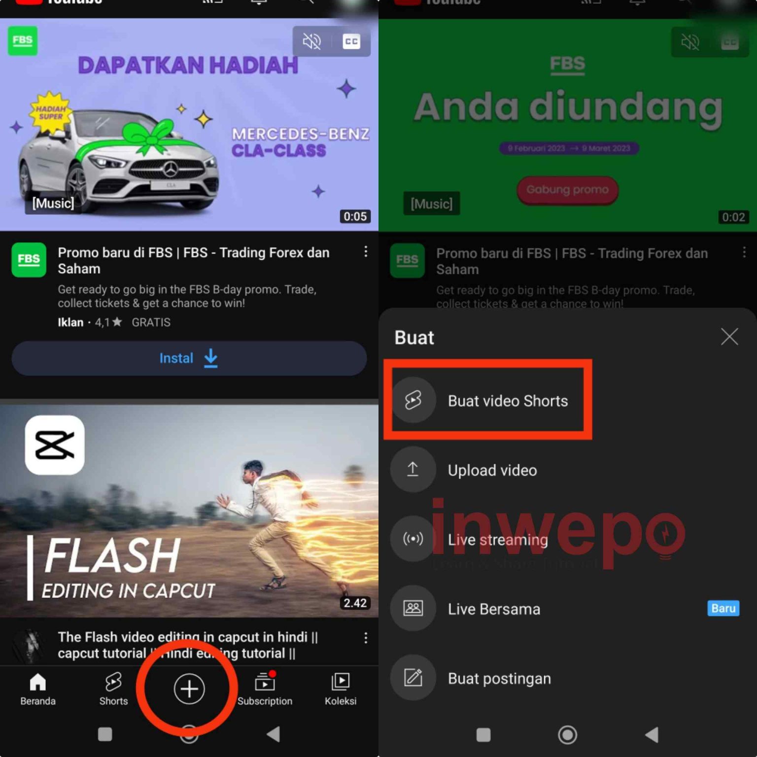 Cara Membuat Thumbnail Video Short YouTube - Inwepo